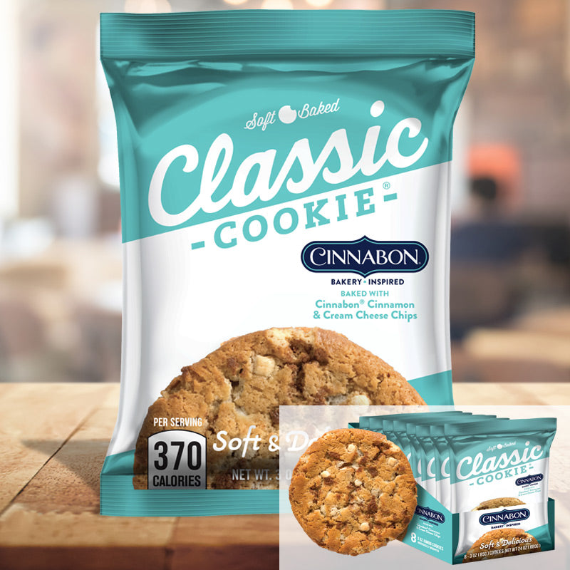 Cinnabon® (Soft Baked 8 Jumbo 3oz Cookies) – IRaiseMore.com